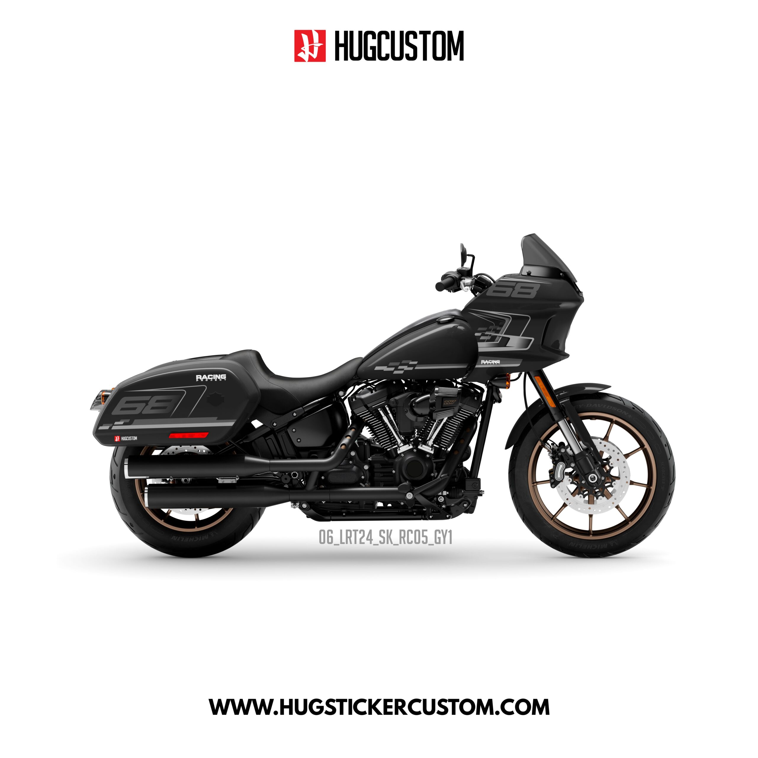 HUGCUSTOM Sticker Kit for Cruiser LRST (FXLRST) (2017-2025) - 'Velocity ...
